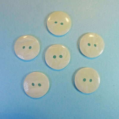 SHINY IVORY BUTTONS 114 :: 13MM– Ginger Twist Studio