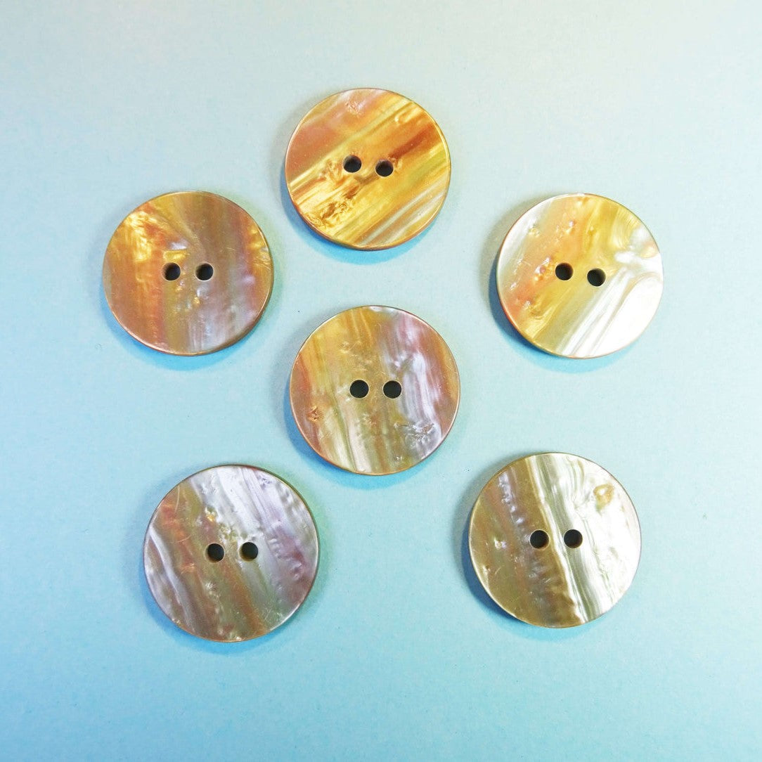 SHINY MULTI COLOURED BUTTONS 113 :: 22MM– Ginger Twist Studio